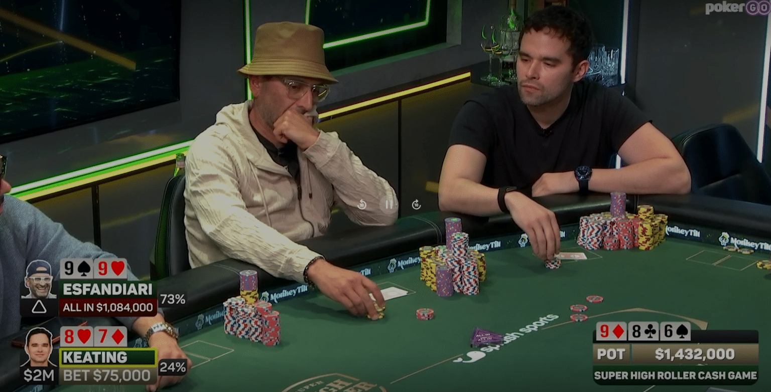 Esfandiari ja Keating rysäyttivät 2,4 miljoonan dollarin potin ...